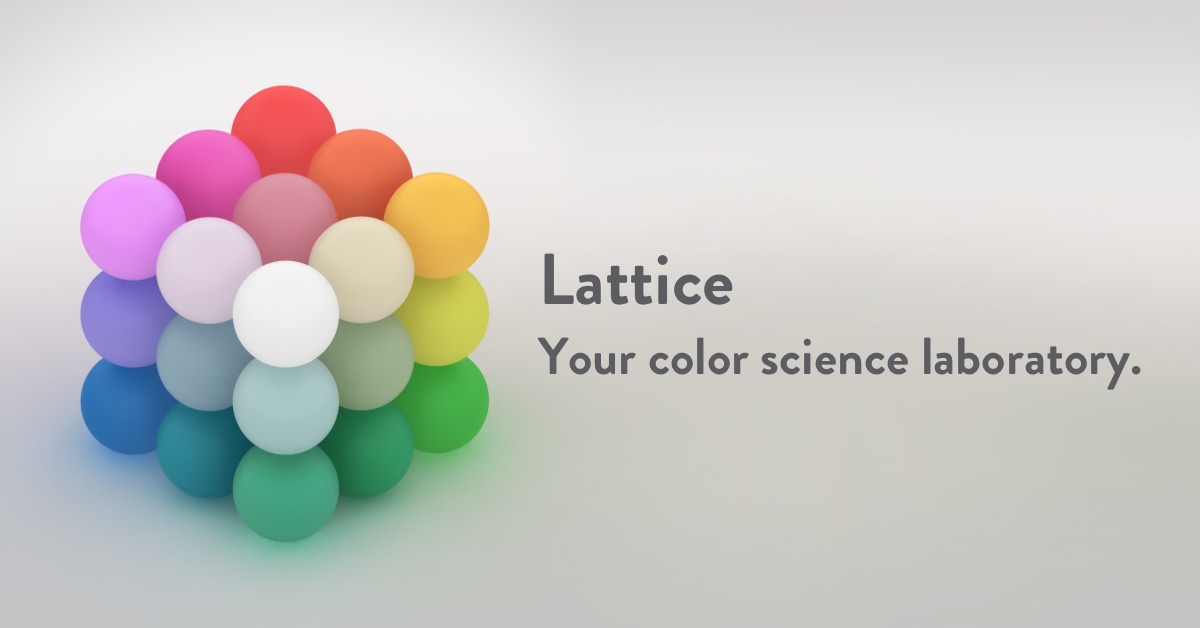 Lattice LUT editor · Preview, transform, and export LUTs of any shape and size